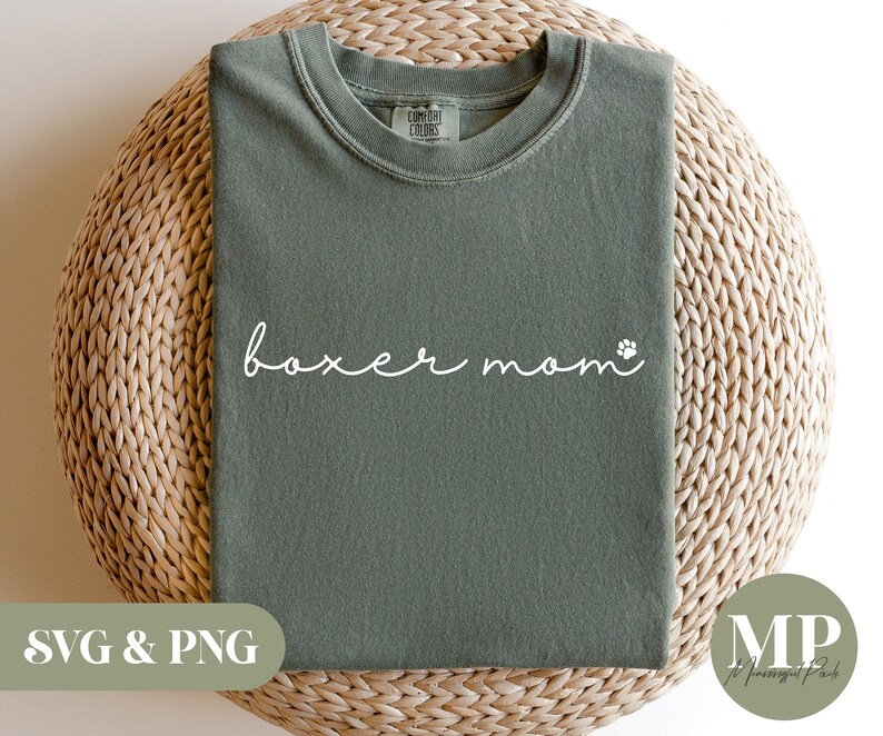 Boxer Mom Boxer SVG & PNG - Etsy