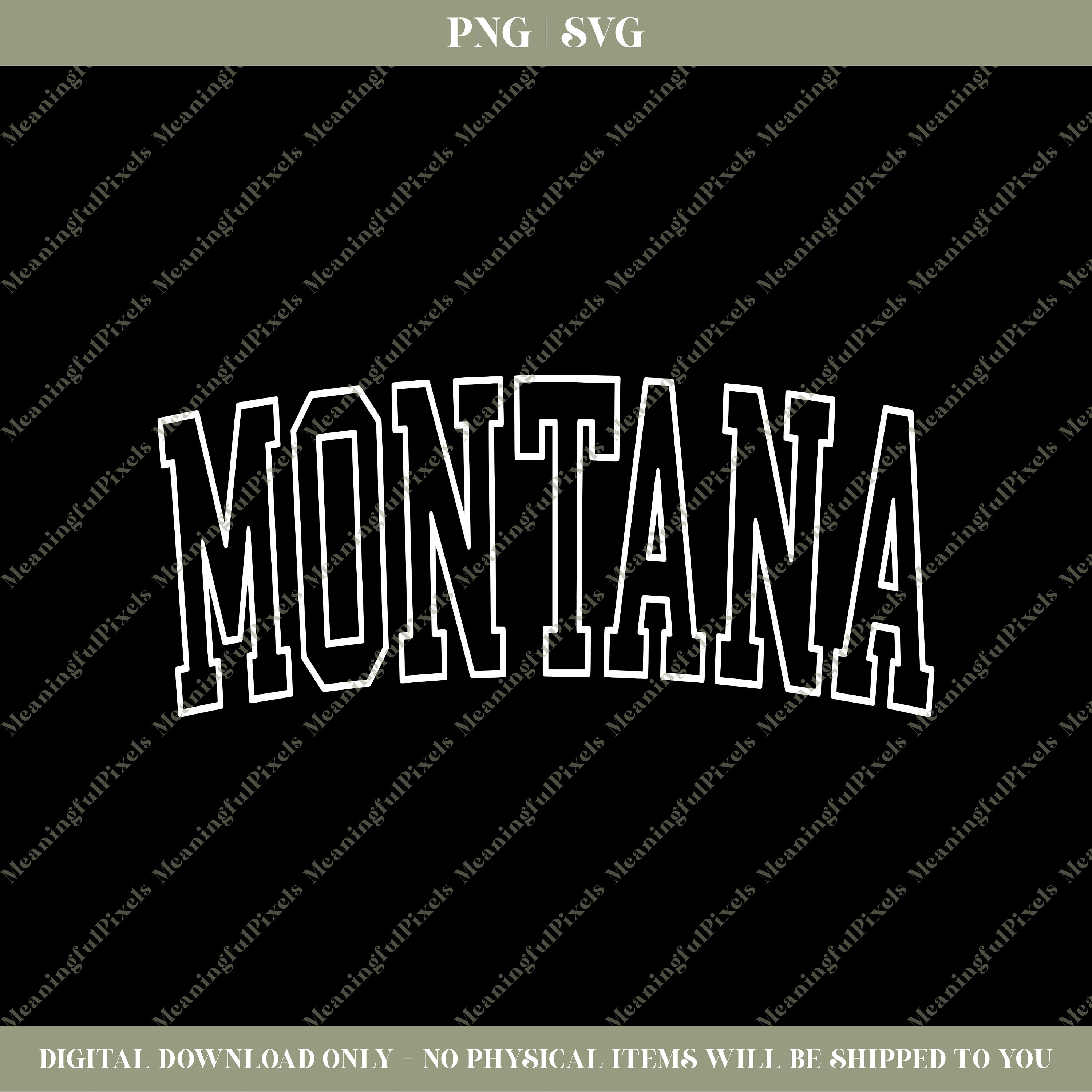 Montana SVG & PNG - Etsy