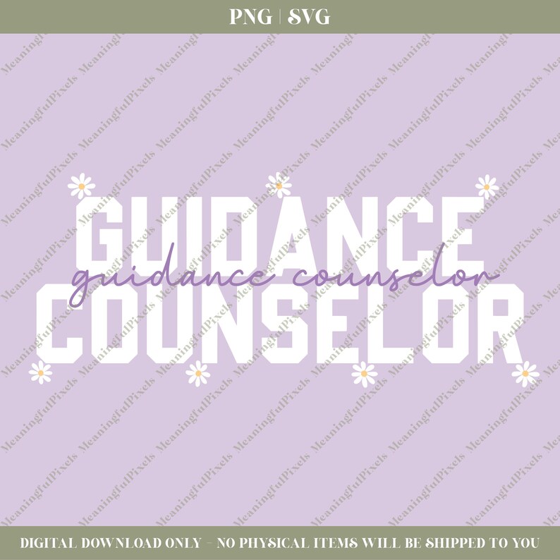 Guidance Counselor SVG & PNG - Etsy