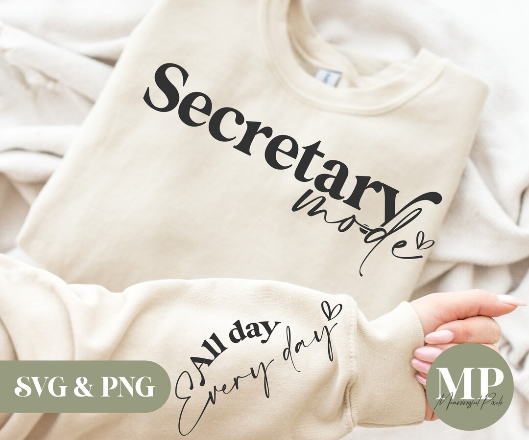 Secretary Mode Secretary SVG & PNG - Etsy