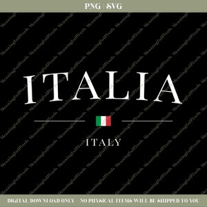 Italia | Italy SVG & PNG - Etsy