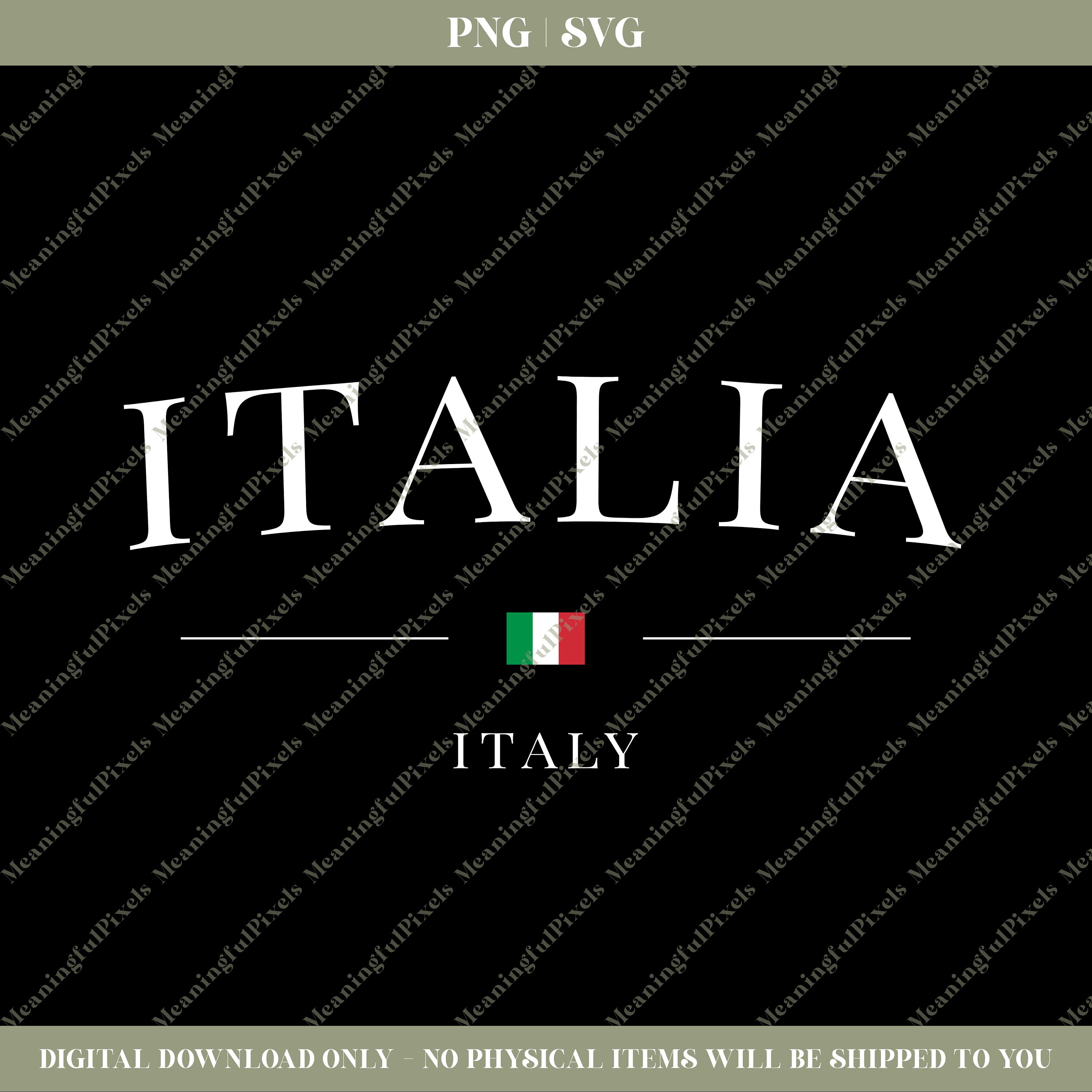 Italia | Italy SVG & PNG - Etsy