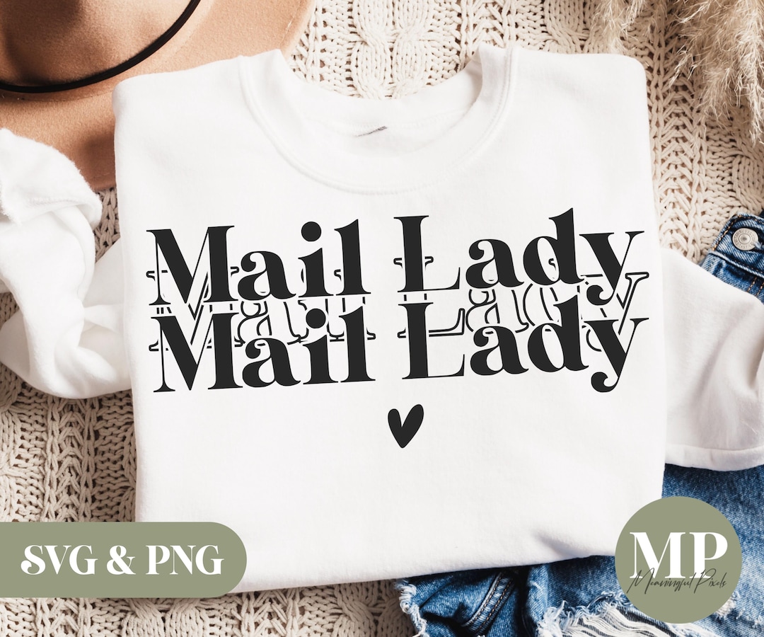 Mail Lady SVG & PNG - Etsy