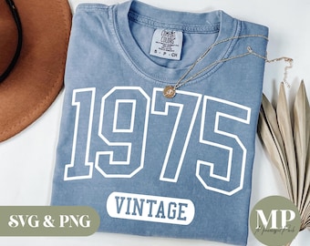 Vintage 1975 SVG and PNG - Etsy