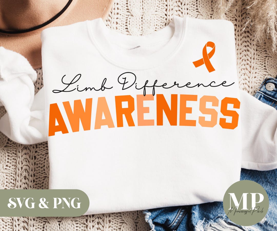 Limb Difference Awareness SVG & PNG - Etsy