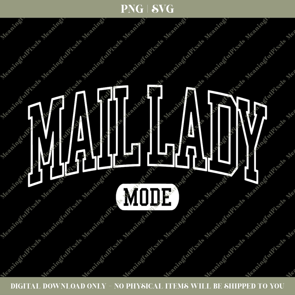 Mail Lady Mode Mail Lady SVG & PNG - Etsy