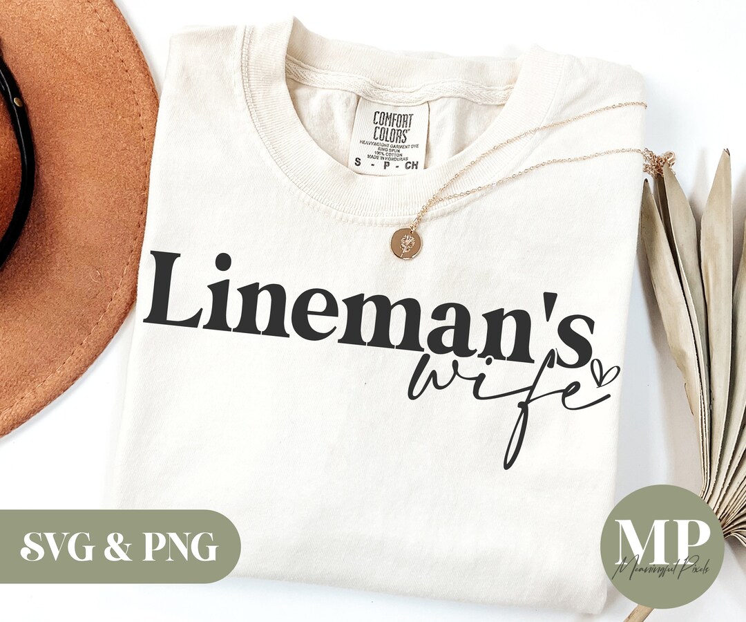 Lineman's Wife SVG & PNG - Etsy