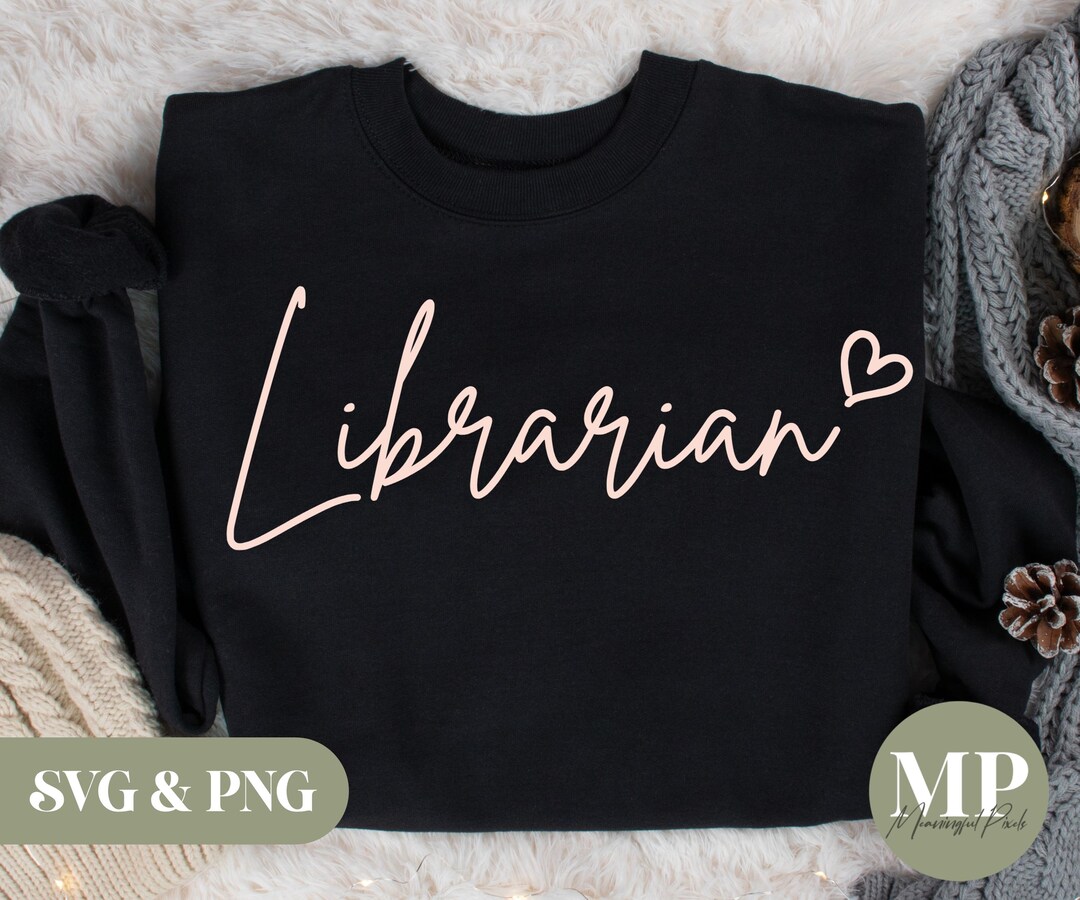 Librarian SVG & PNG - Etsy