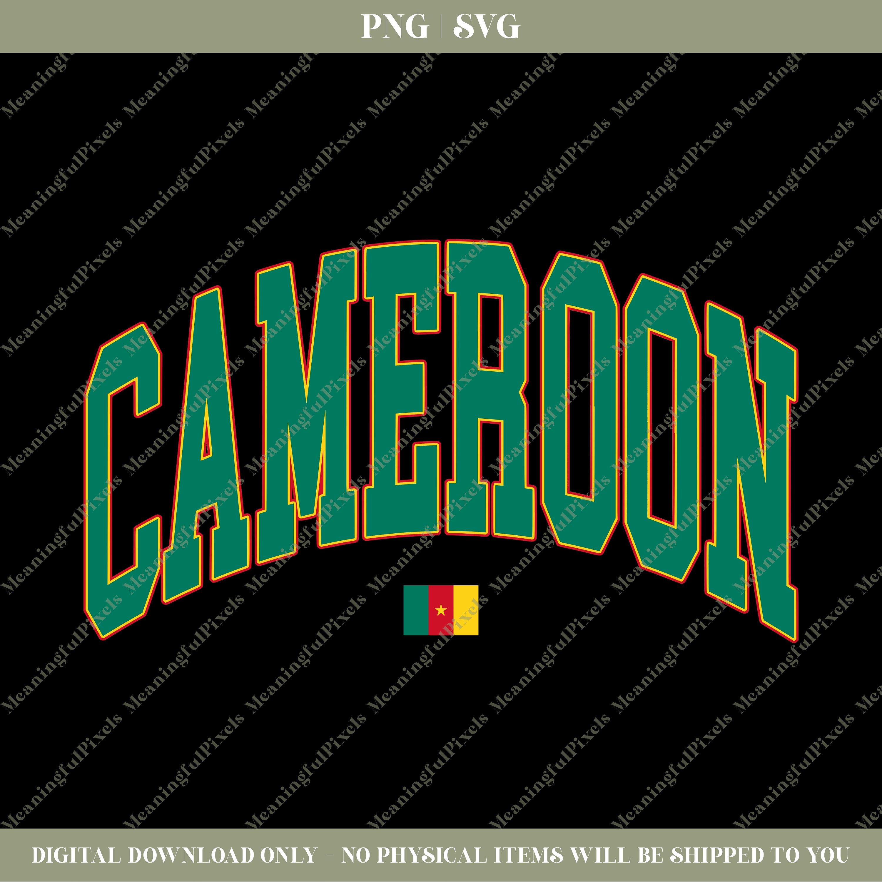 Cameroon SVG & PNG - Etsy