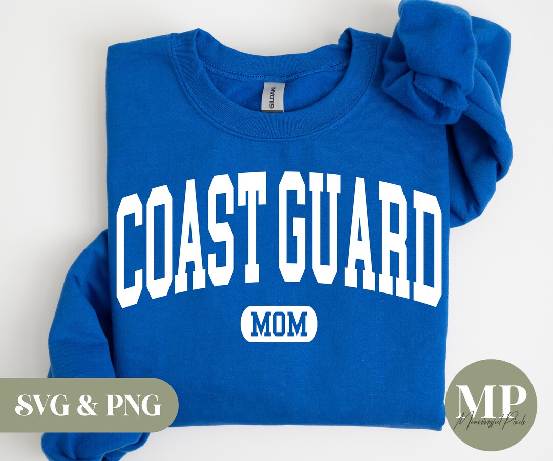 Coast Guard Mom SVG & PNG - Etsy