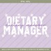 Dietary Manager SVG & PNG - Etsy
