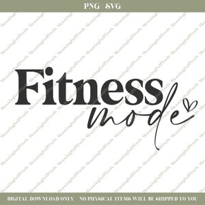 Fitness Mode Workout/fitness/gym SVG & PNG - Etsy