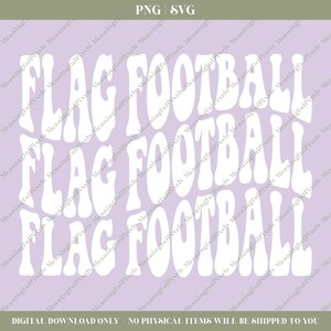 Flag Football SVG & PNG - Etsy