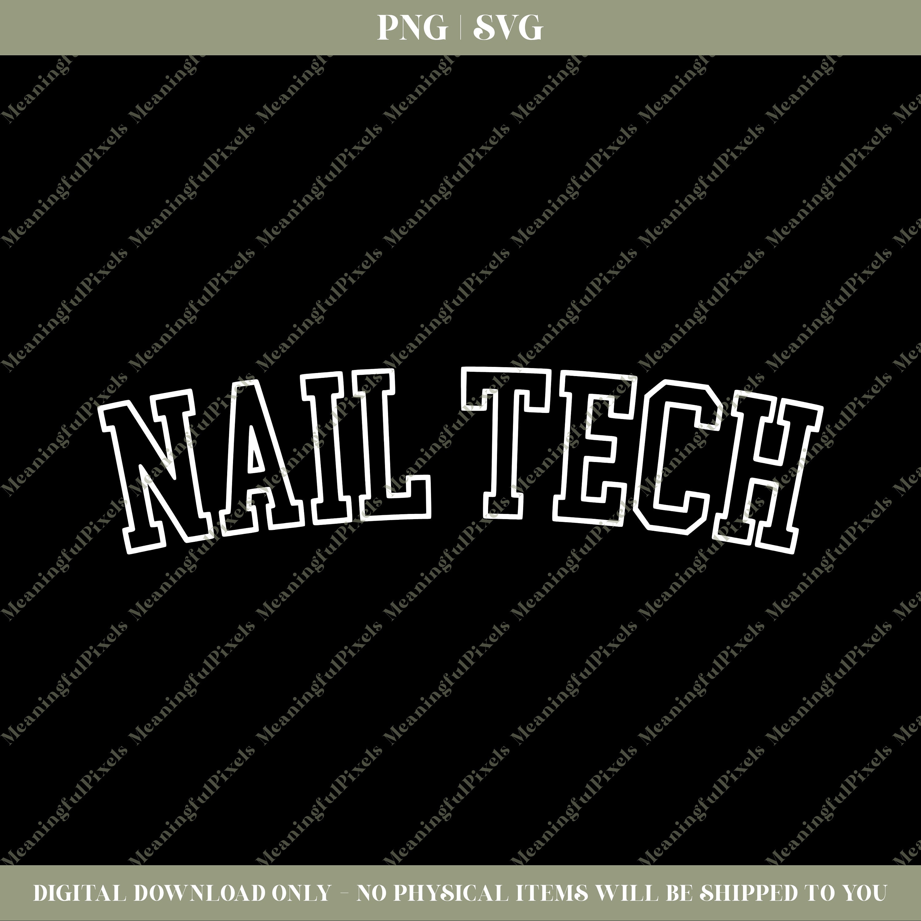 Nail Tech SVG & PNG - Etsy