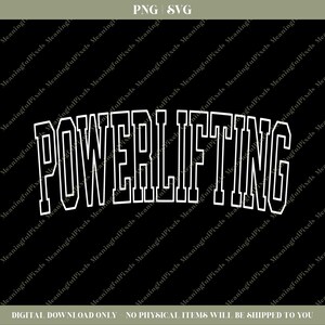 Powerlifting SVG & PNG - Etsy