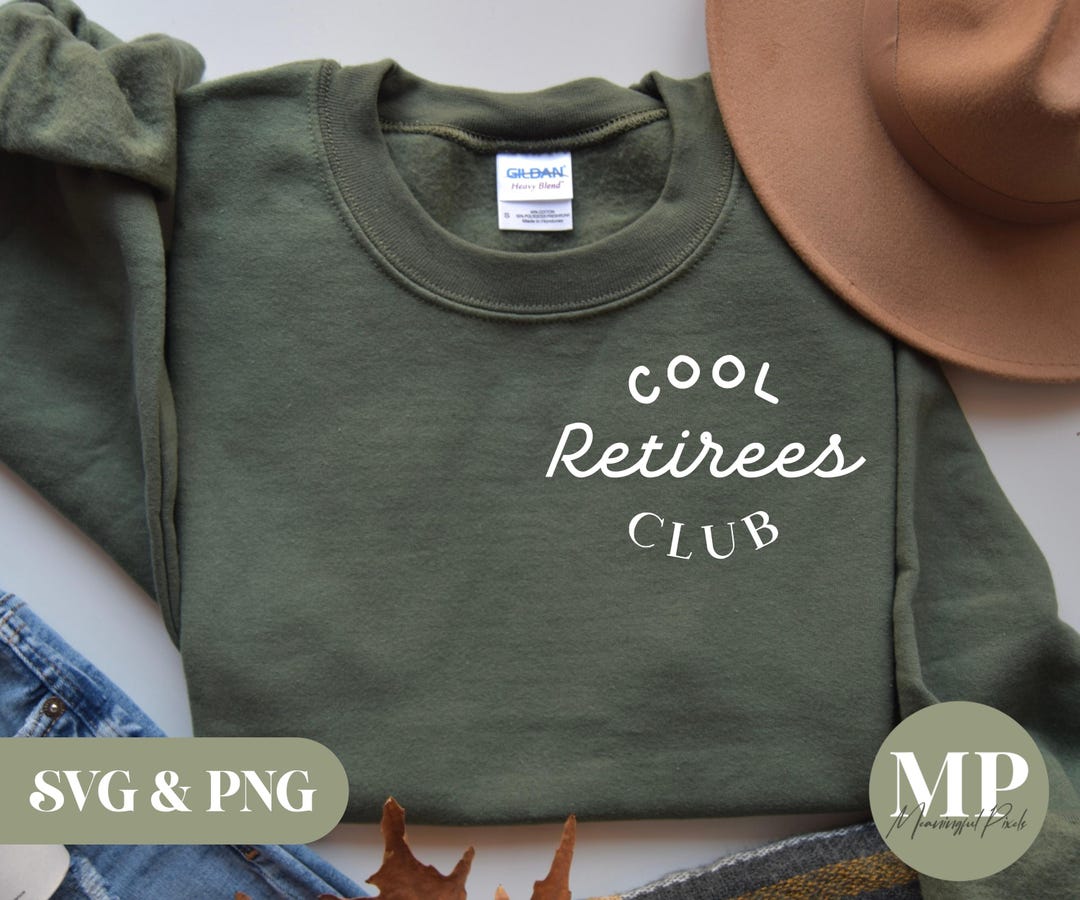 Cool Retirees Club SVG & PNG - Etsy