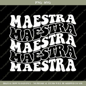Maestra SVG & PNG - Etsy