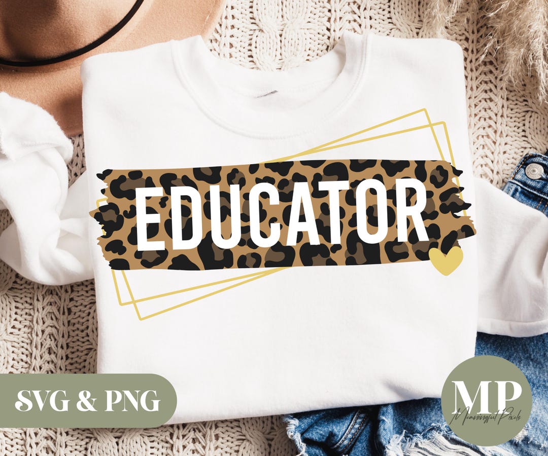 Educator SVG & PNG - Etsy