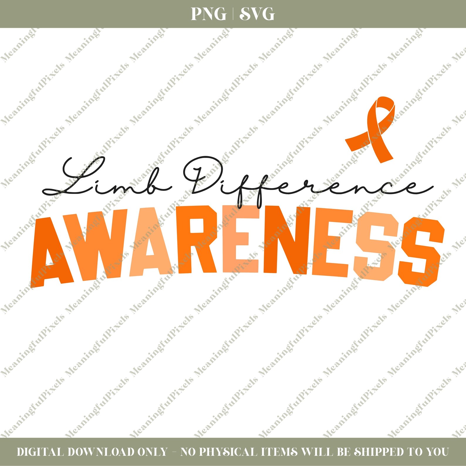 Limb Difference Awareness SVG & PNG - Etsy