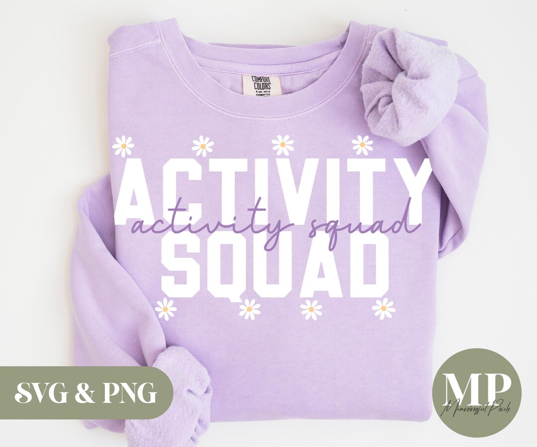 Activity Squad SVG & PNG - Etsy