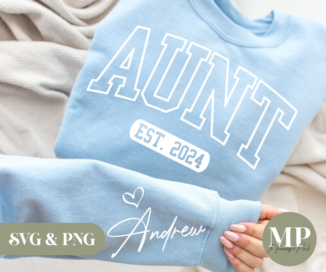 Custom Aunt SVG & PNG - Etsy