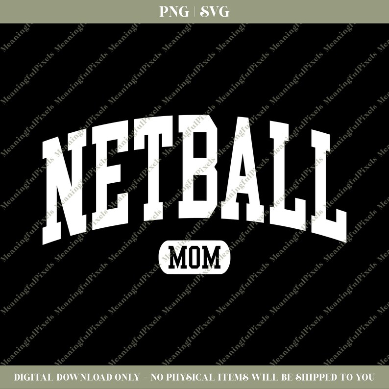 Netball | Netball Mom SVG & PNG - Etsy