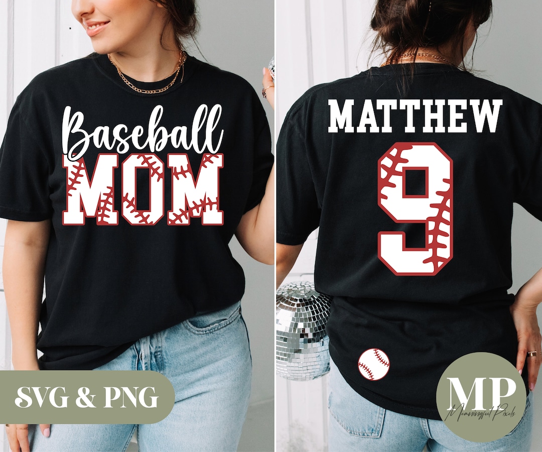 Custom Baseball Mom SVG & PNG - Etsy