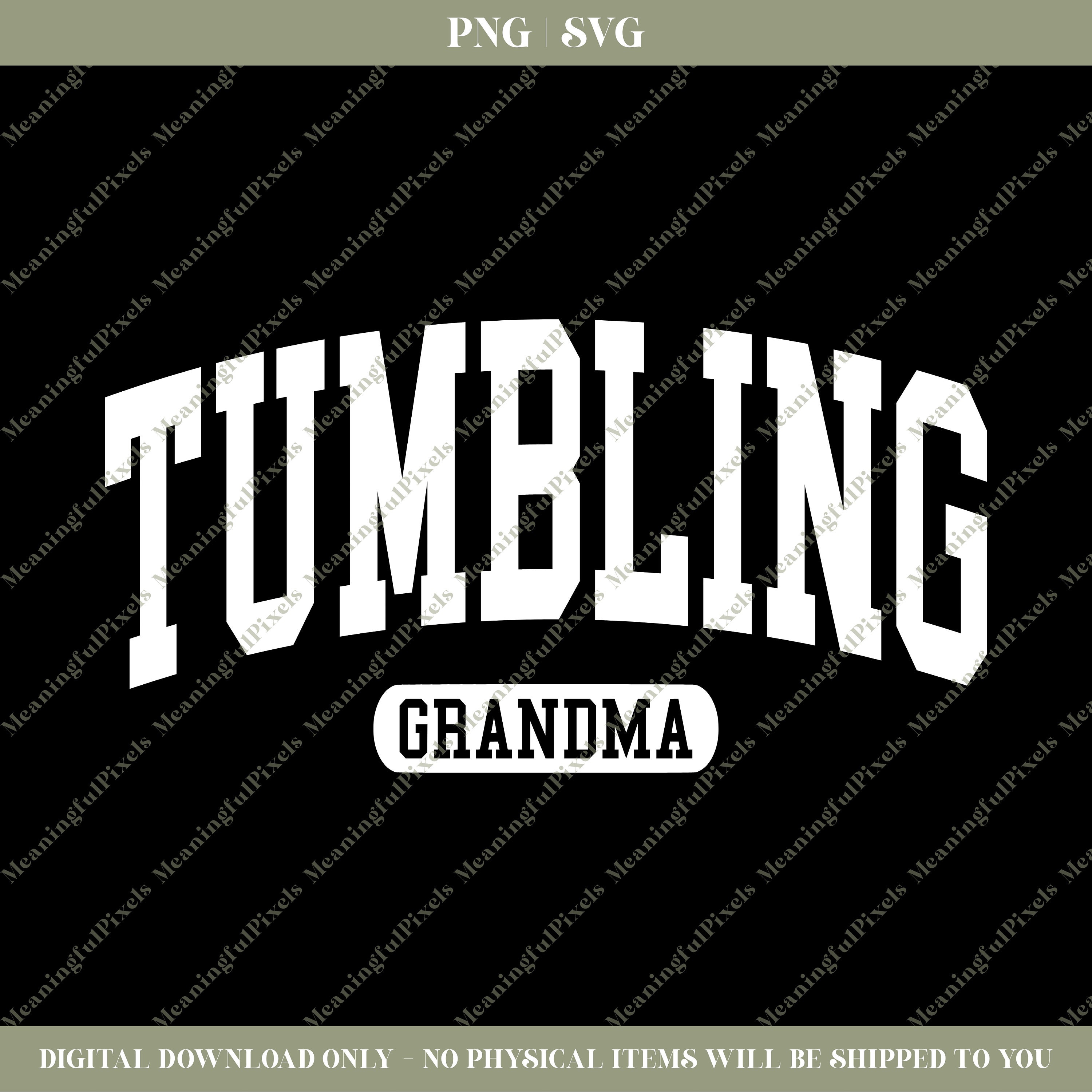 Tumbling Grandma SVG & PNG - Etsy
