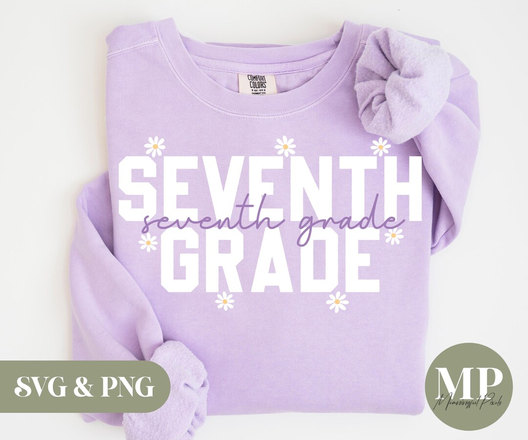 Seventh Grade SVG & PNG - Etsy