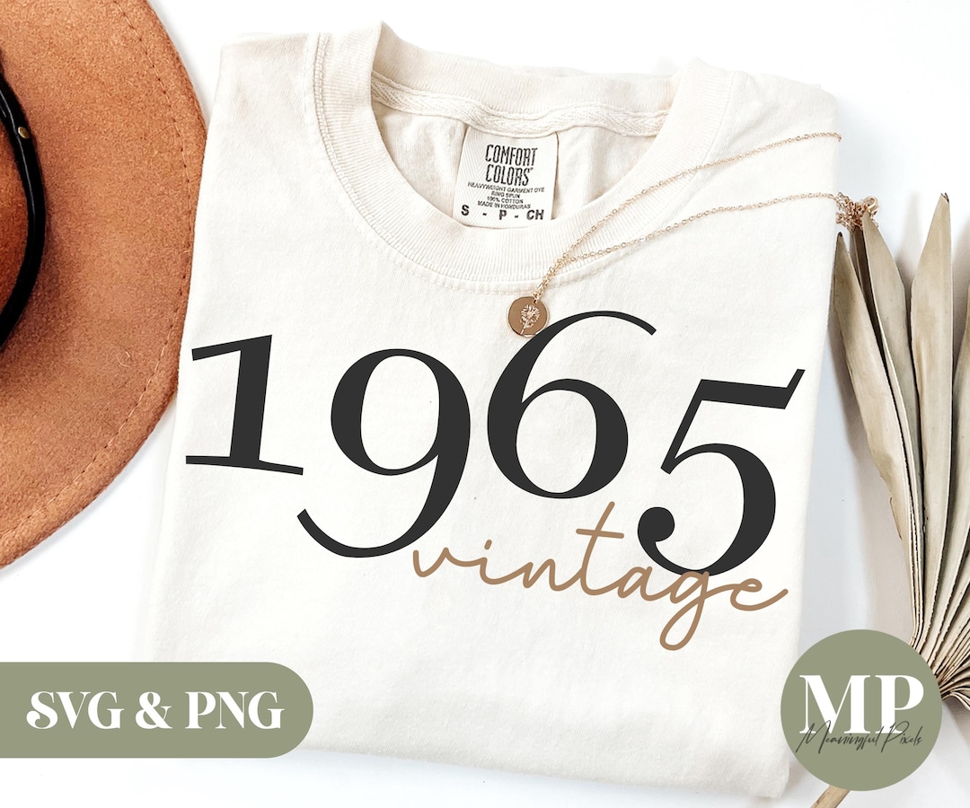 Vintage 1965 SVG & PNG - Etsy