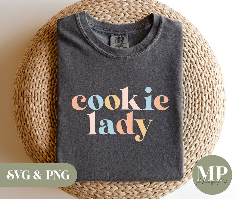 Cookie Lady Funny Baking SVG & PNG - Etsy