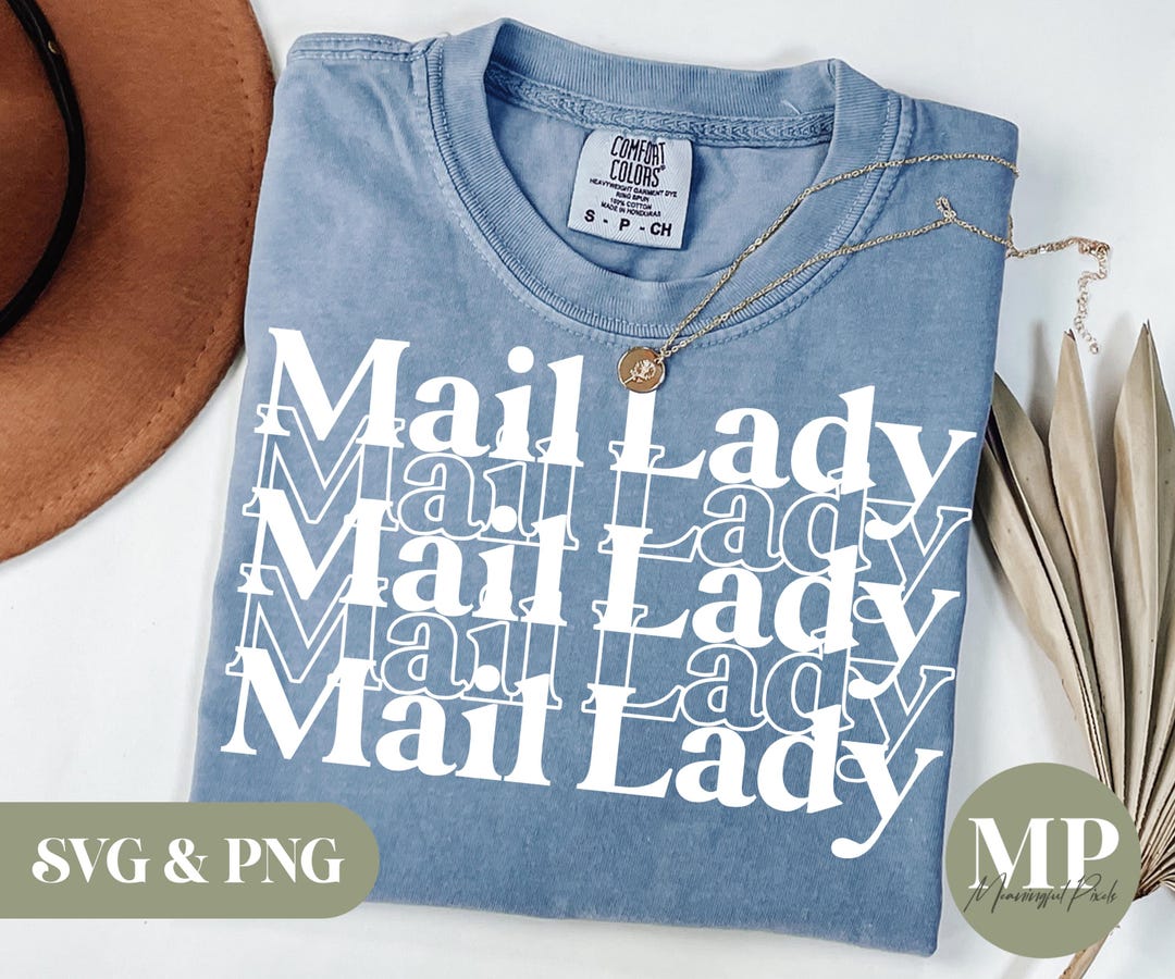 Mail Lady SVG & PNG - Etsy