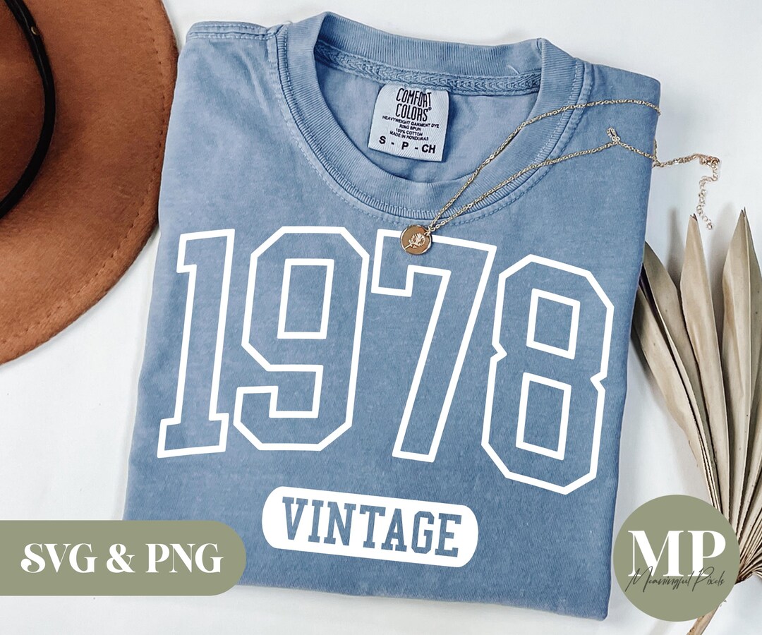 Vintage 1978 SVG & PNG - Etsy