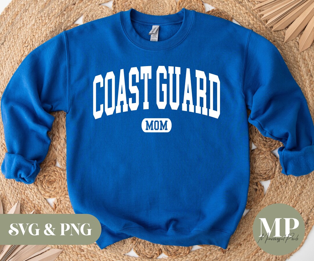 Coast Guard Mom SVG & PNG - Etsy