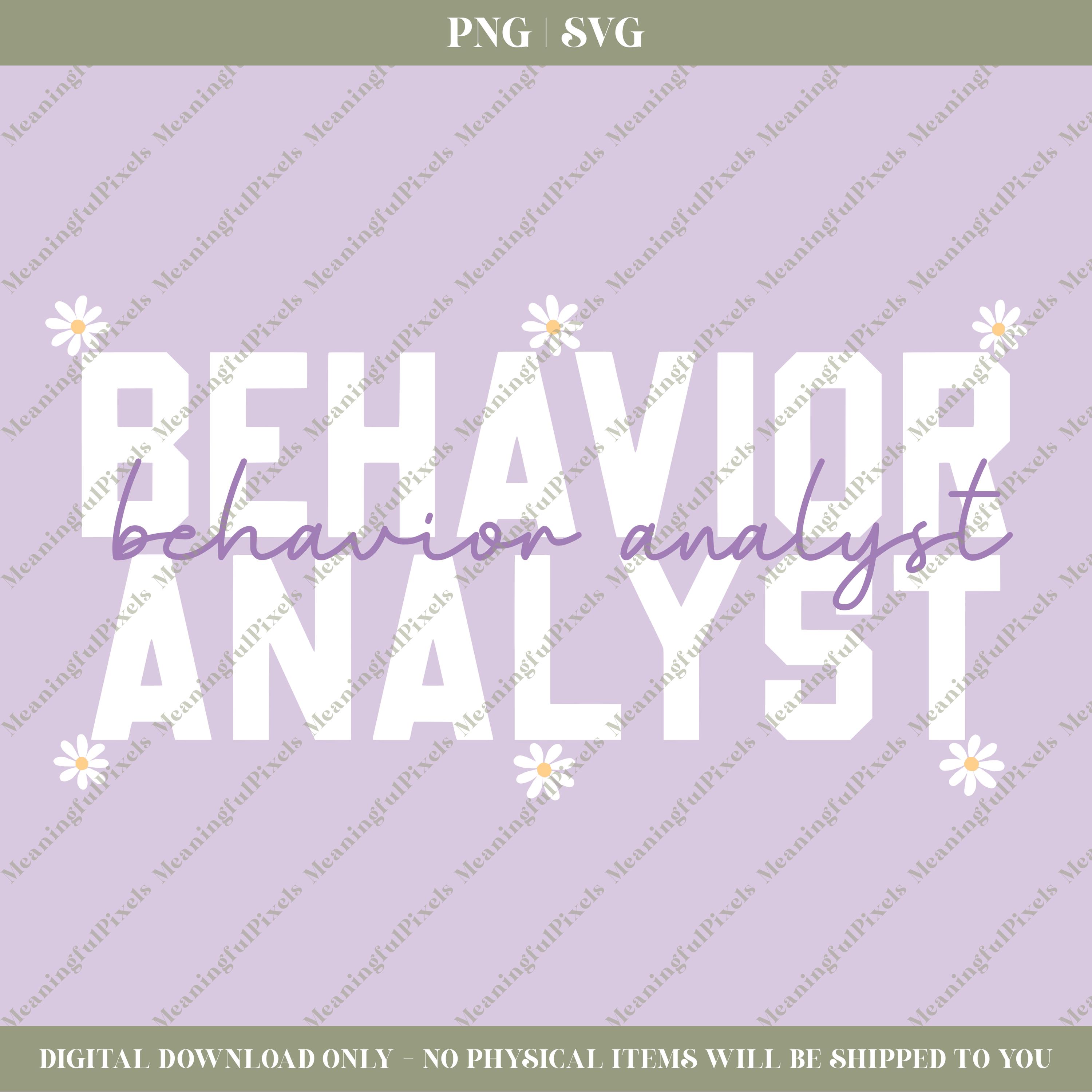 Behavior Analyst SVG & PNG - Etsy