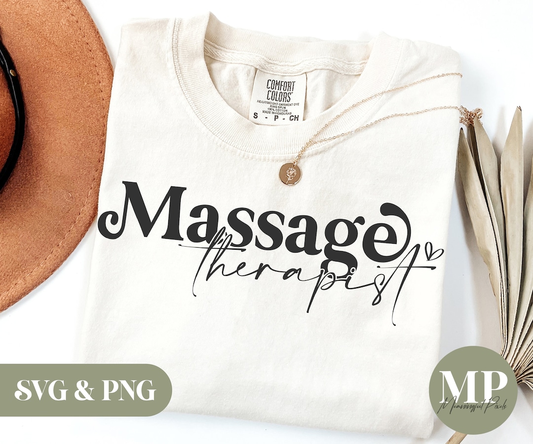 Massage Therapist SVG & PNG - Etsy