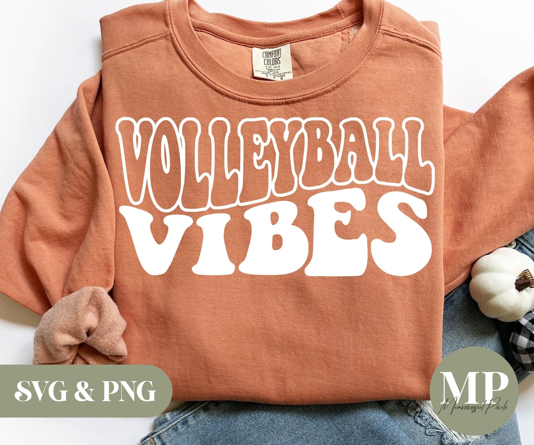 Volleyball Vibes SVG & PNG - Etsy