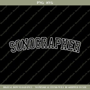 Sonographer SVG & PNG - Etsy