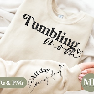 Tumbling Mom SVG & PNG - Etsy