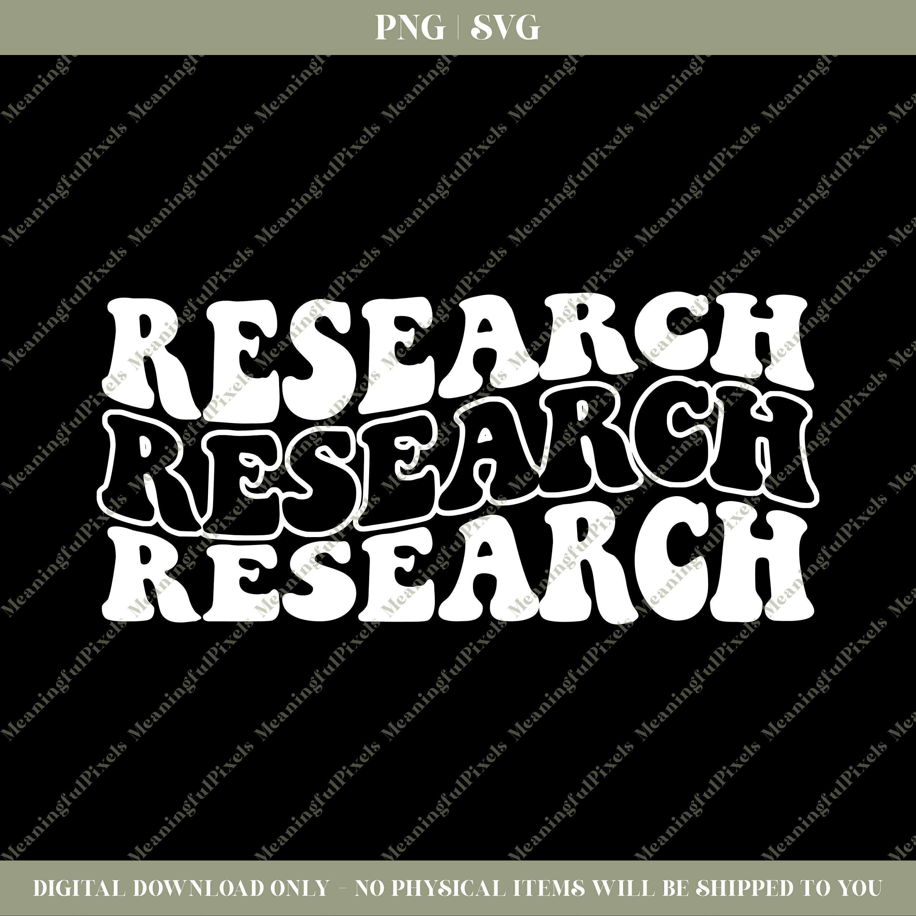 Research | Researcher SVG & PNG - Etsy