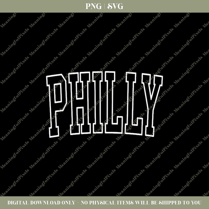 Philly Philadelphia SVG & PNG - Etsy