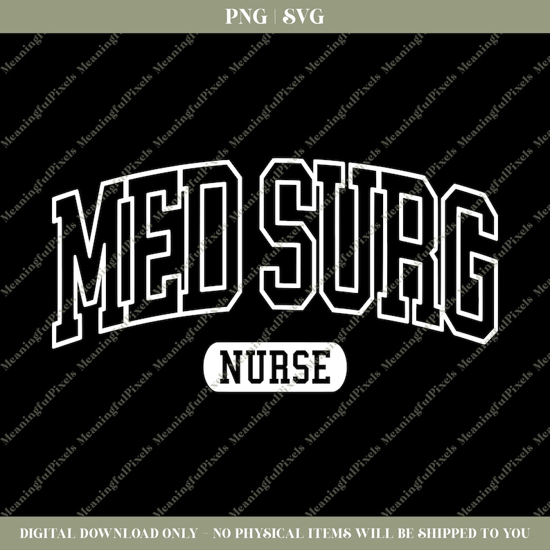 Med Surg Med Surg Nurse SVG & PNG - Etsy