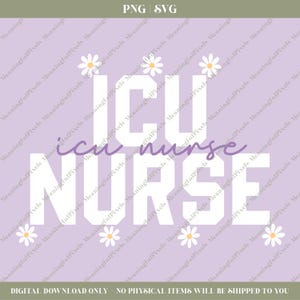 ICU Nurse | Intensive Care Unit Nurse SVG & PNG - Etsy