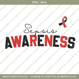 Sepsis Awareness SVG & PNG - Etsy