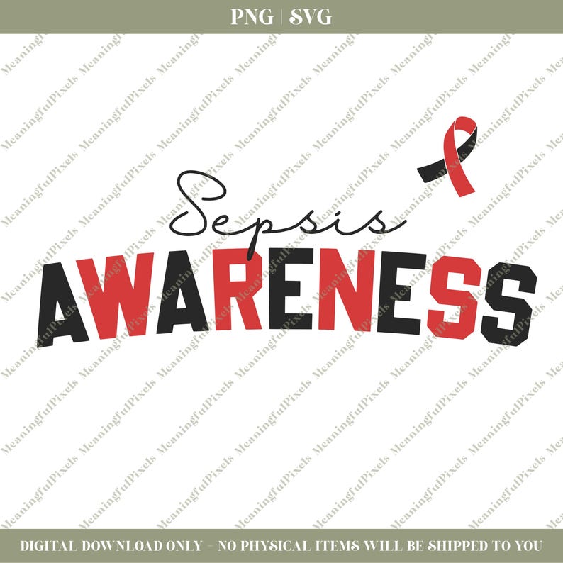 Sepsis Awareness SVG & PNG - Etsy