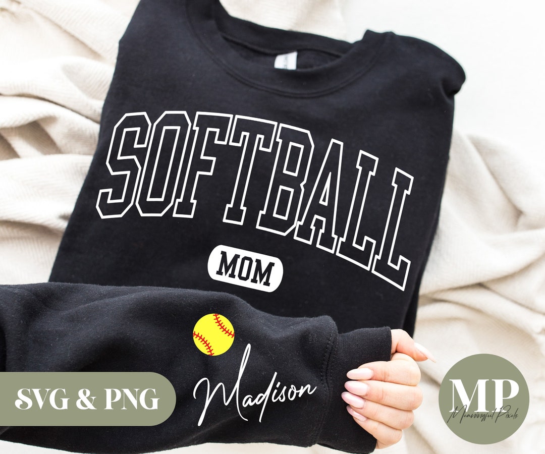 Custom Softball Mom SVG & PNG - Etsy