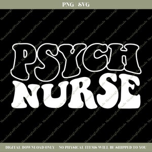 Psych Nurse | Psychiatric Nurse SVG & PNG - Etsy