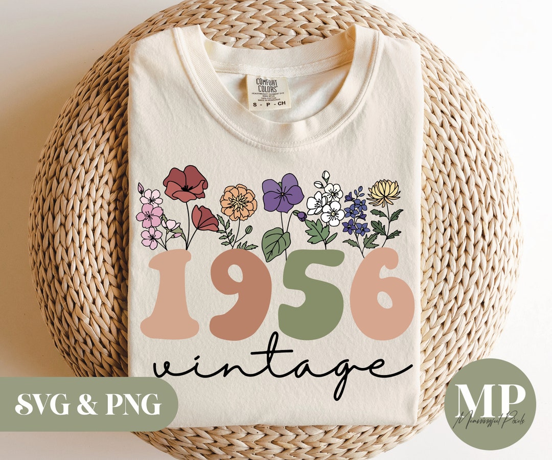 Vintage 1956 SVG & PNG - Etsy