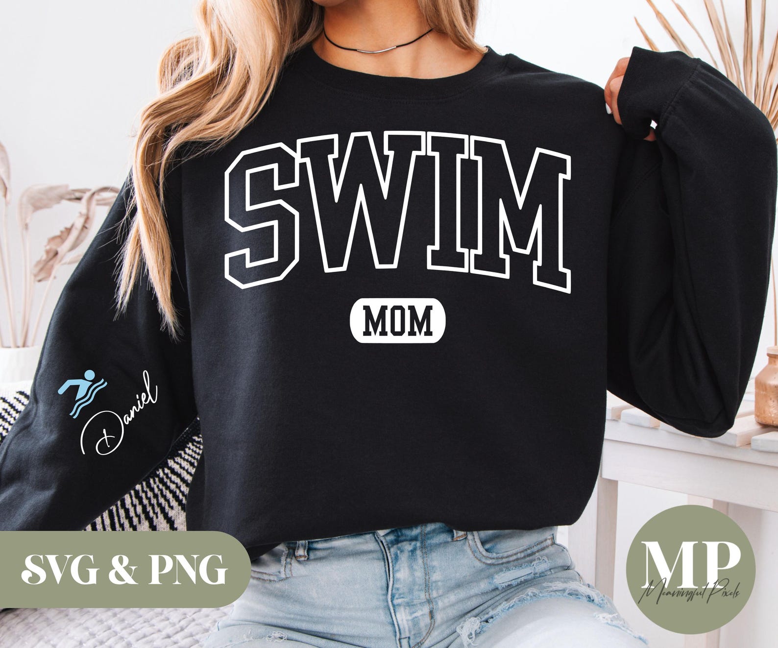 Custom Swim Mom SVG & PNG - Etsy