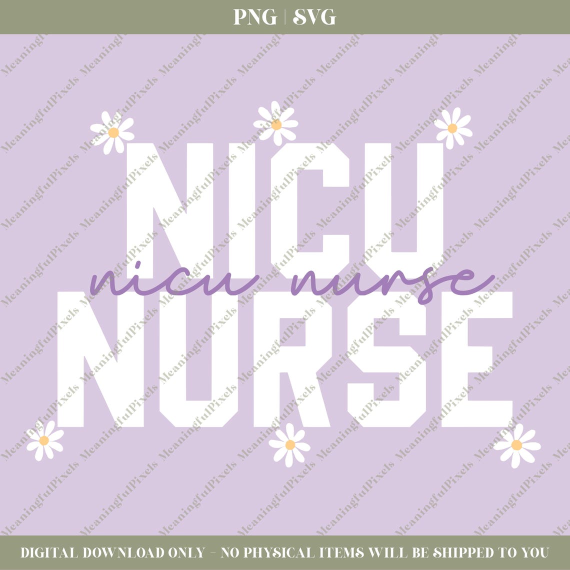 NICU Nurse | Neonatal Intensive Care Unit Nurse SVG & PNG - Etsy